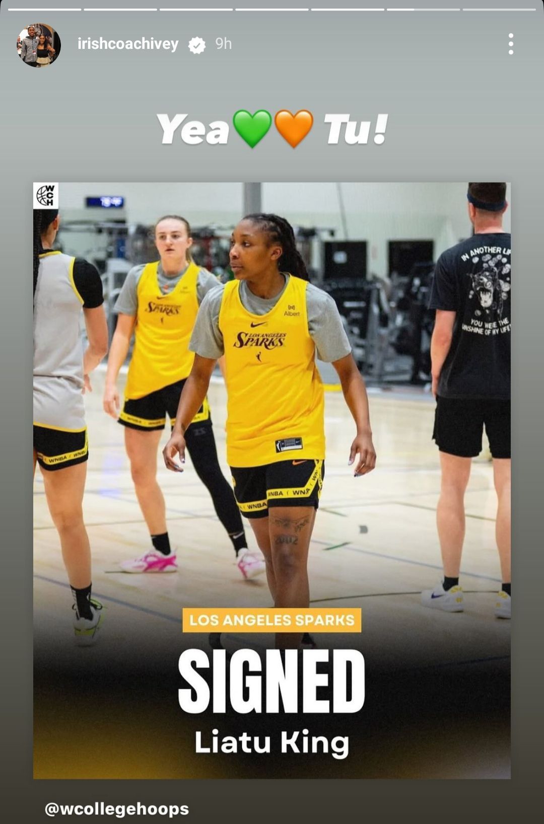 Niele Ivey shares 2-word reaction as Hannah Hidalgo's former teammate re-signs with LA Sparks