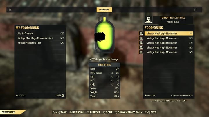 Fallout 76 Vintage Alcoholic Beverage daily challenge, explained