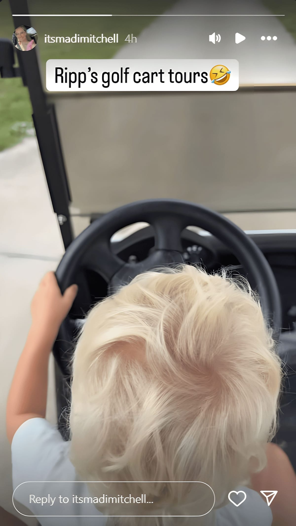 Cleetus McFarland’s wife shares adorable video of son’s golf kart ...