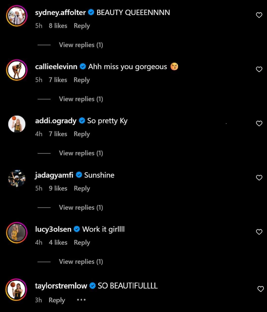 Iowa hoopers Jada Gyamfi, Callie Levin, and more gush over Kylie ...