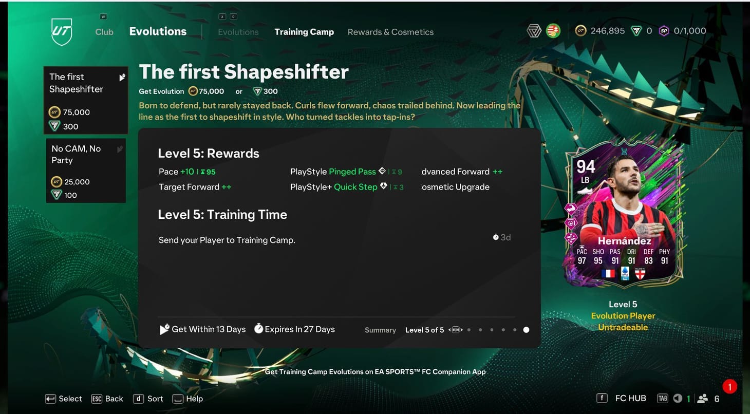 EA FC 25 The first Shapeshifter Evolution guide: Best players to use, all upgrades, requirements ...