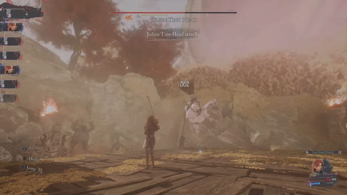 How to defeat Julien Tiny Head in Clair Obscur Expedition 33