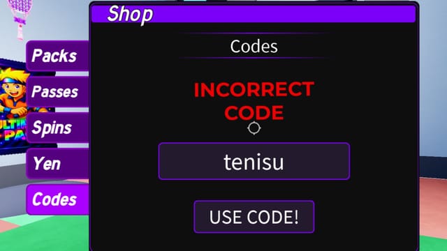 Tenisu Titans codes