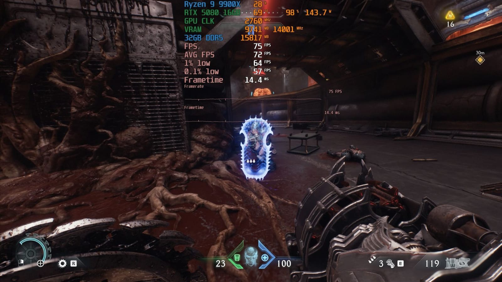 DOOM: The Dark Ages RTX 5080 GPU benchmarks – 4K Ultra performance review