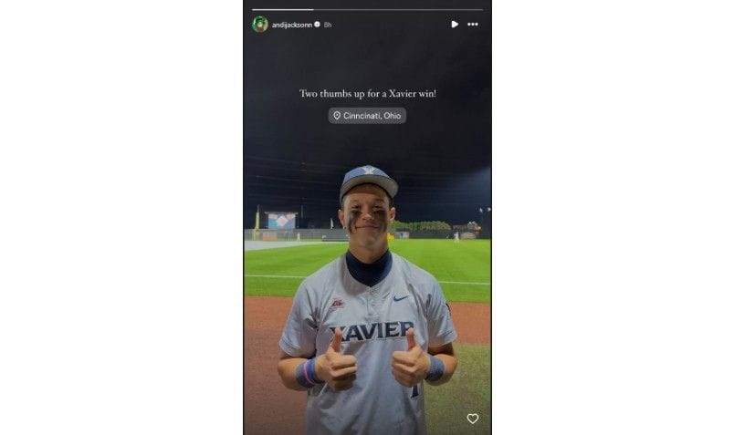 Nebraska Volleyball's Andi Jackson shows support for Xavier’s Isaac ...