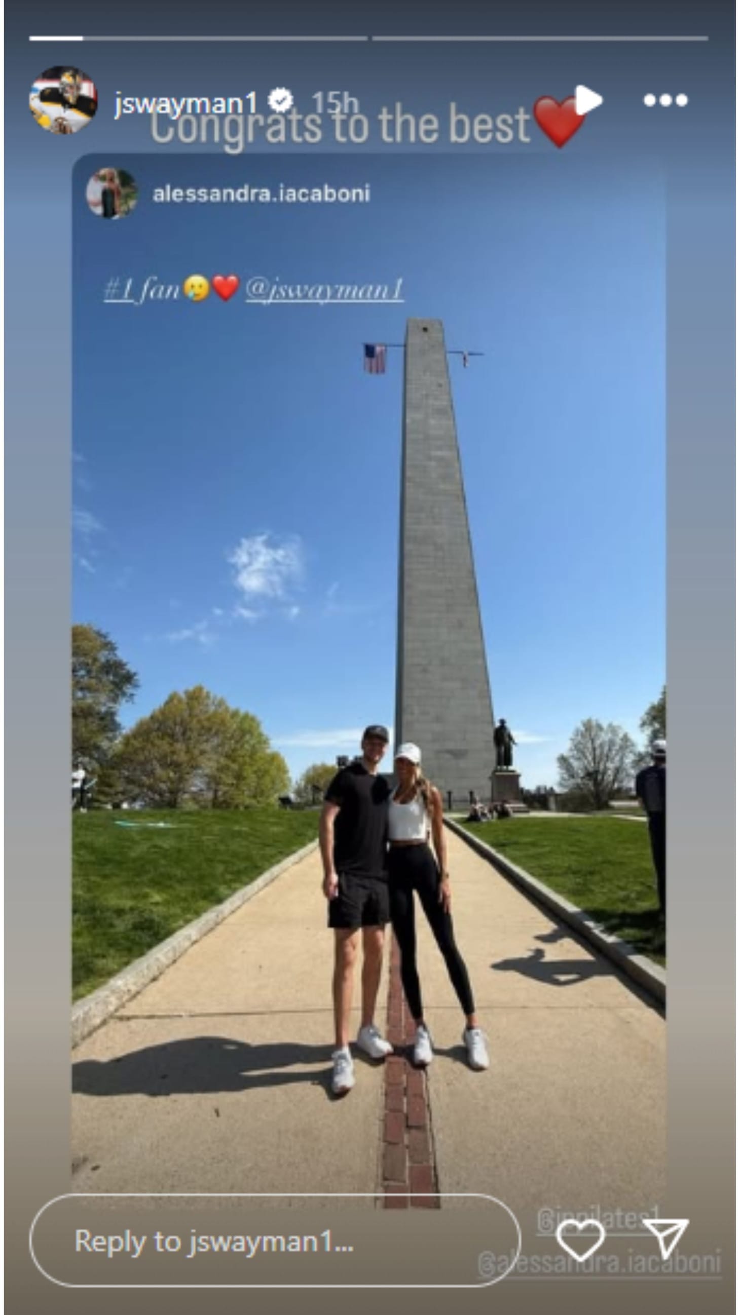 Days after Bruins' season ends, Jeremy Swayman joins girlfriend ...