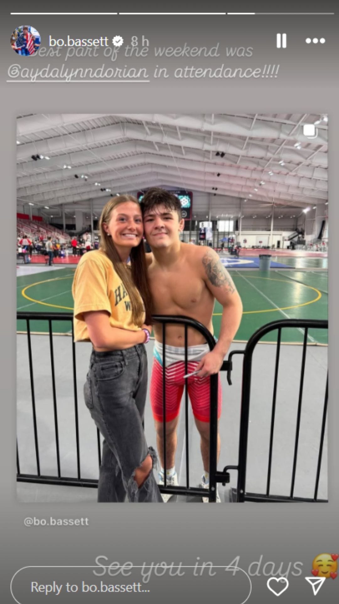 2025 World Team Trials: Bo Bassett shows love to his girlfriend amid ...