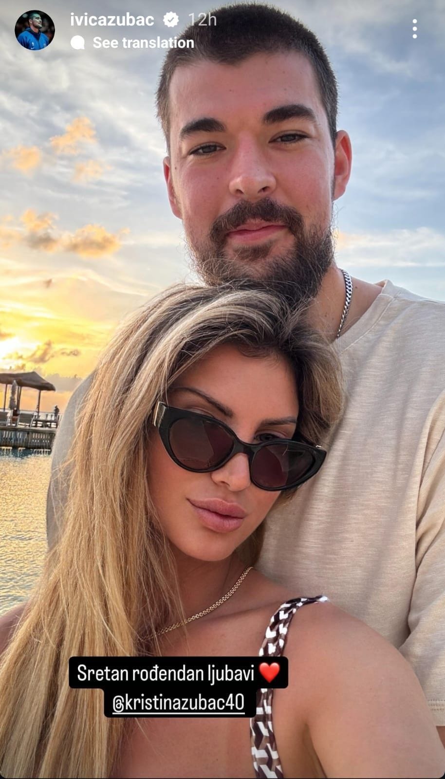 Ivica Zubac overwhelmed with love while celebrating wife Kristina Prisc ...