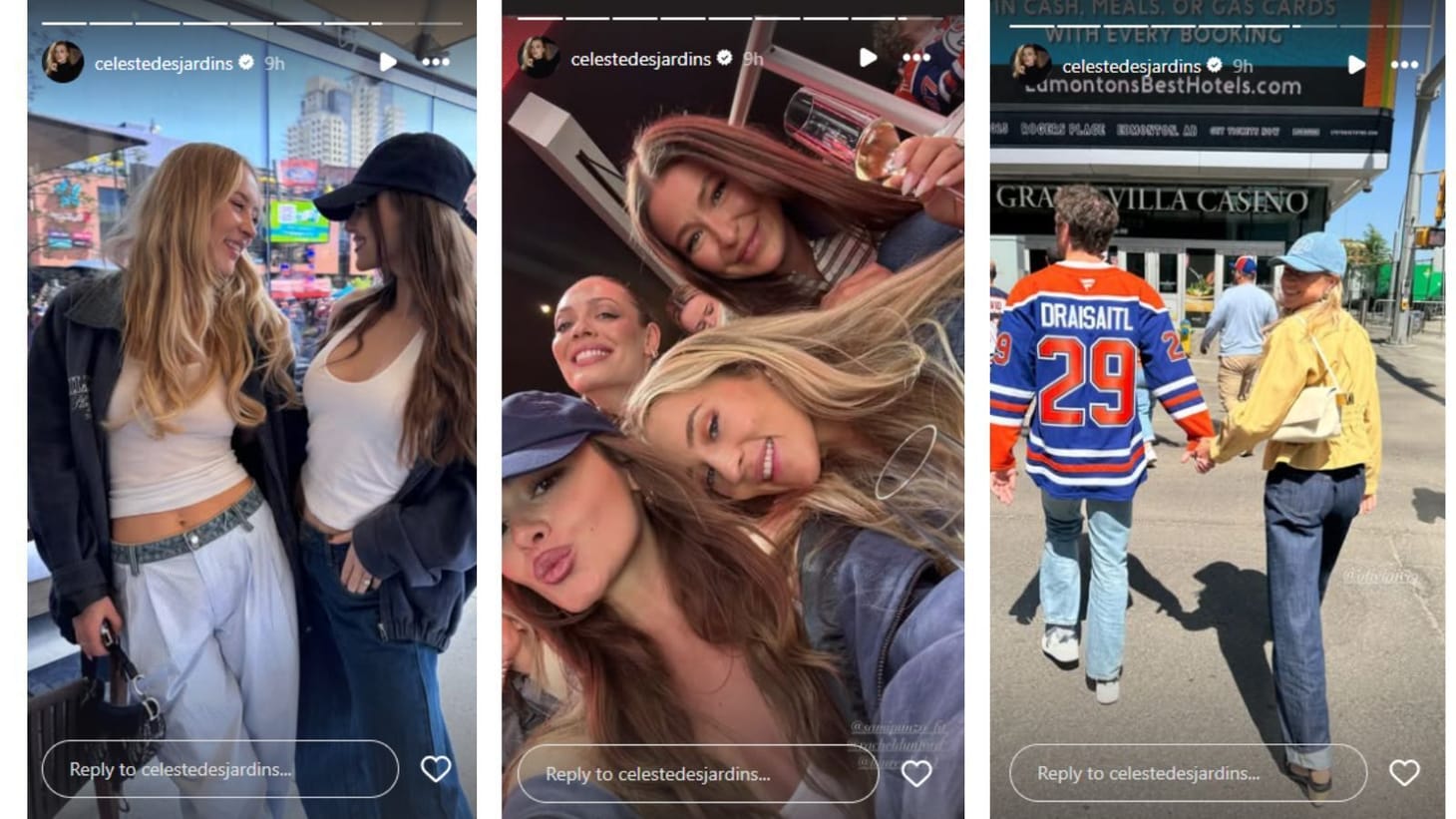 Leon Draisaitl's fiancee, Connor McDavid's wife take in the vibes at ...