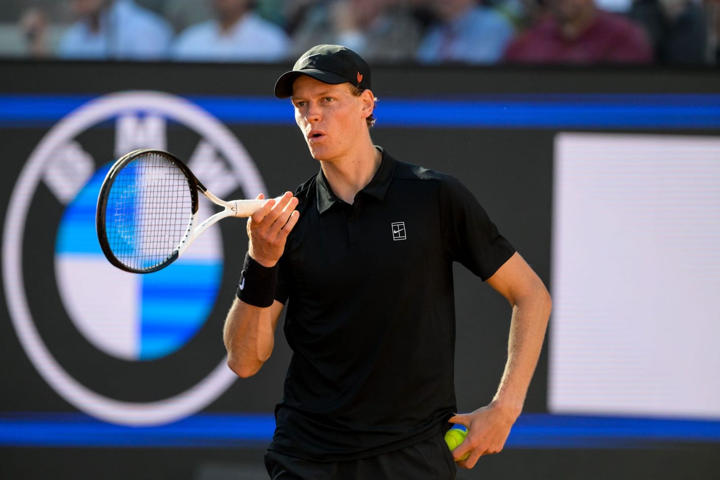 WATCH: Jannik Sinner gets hit in the face by ball in bizarre incident ...