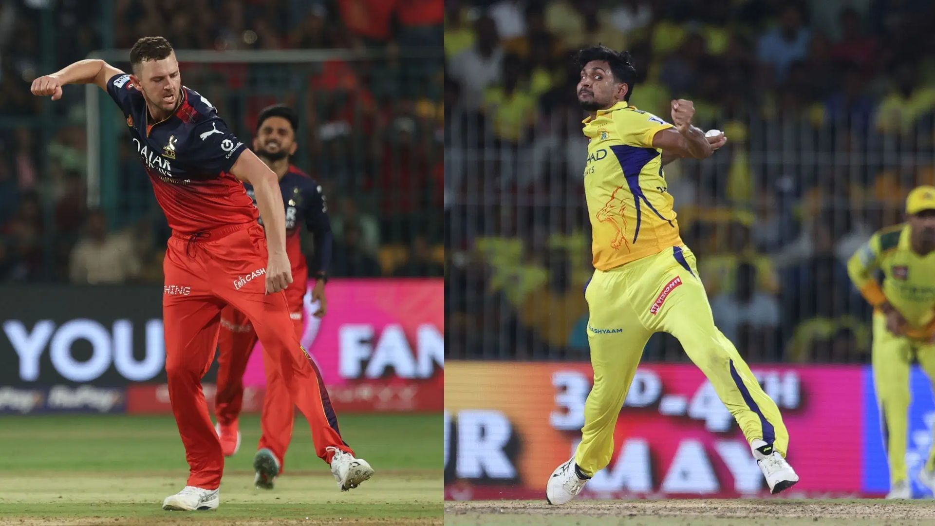 Josh Hazlewood vs Matheesha Pathirana - comparing their stats after 28 ...