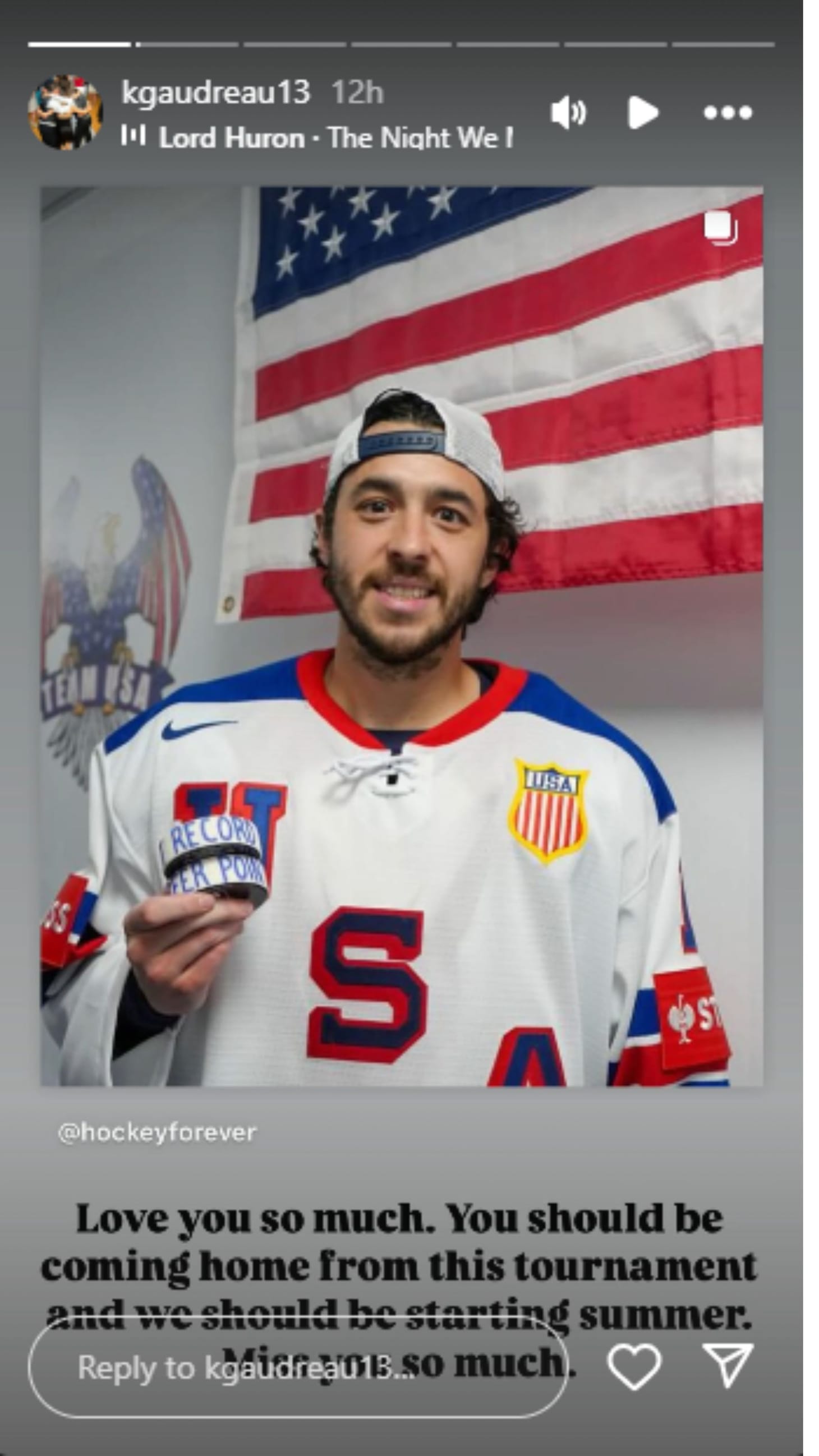 "You should be coming home from this tournament": Johnny Gaudreau's ...