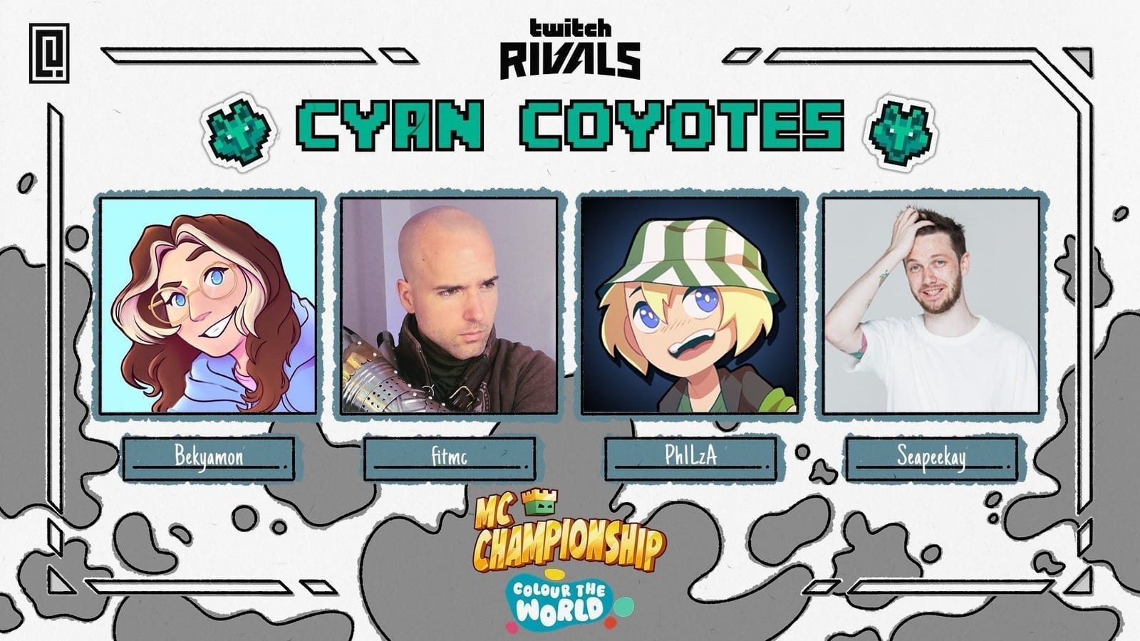 Minecraft Championship x Twitch Rivals 2025 Colour the World: List of ...