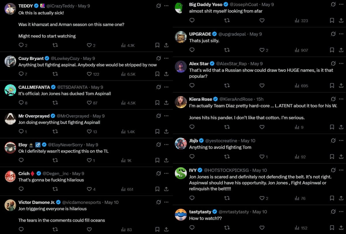 Nate Diaz and Jon Jones return to the spotlight on Russian MMA show ...