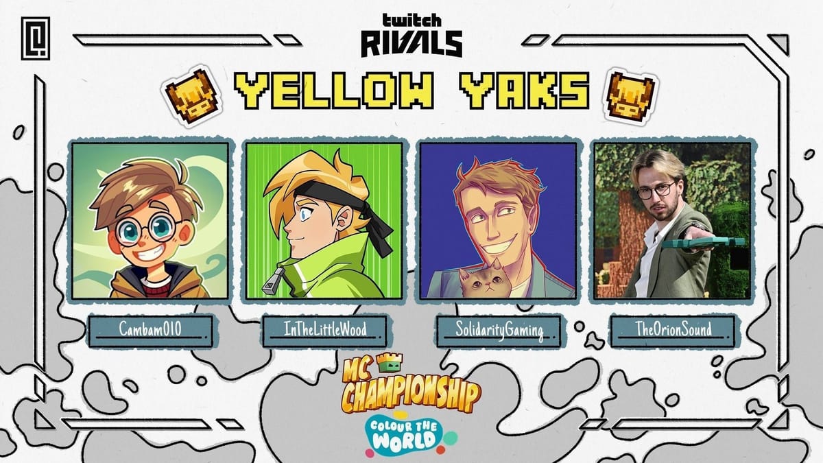 Minecraft Championship x Twitch Rivals 2025 Colour the World: List of ...