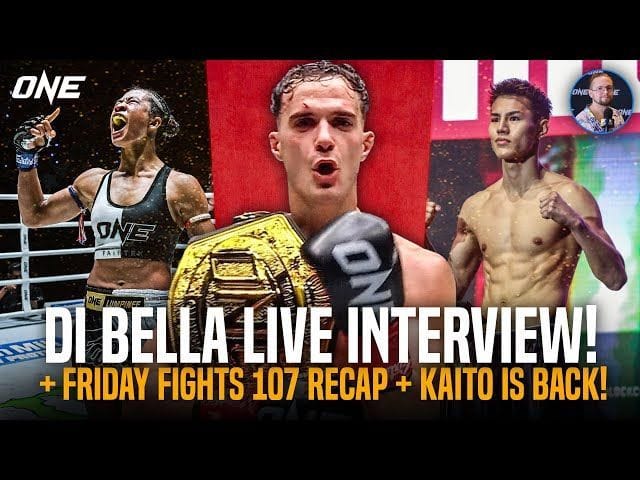 ONE Championship: "Always fun to watch" - Jonathan Di Bella eager to ...