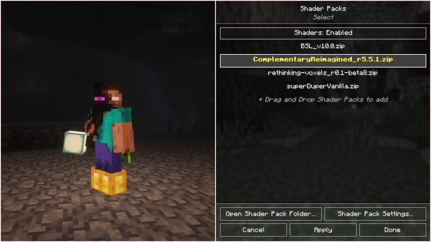 How to get Dynamic Lighting in Minecraft