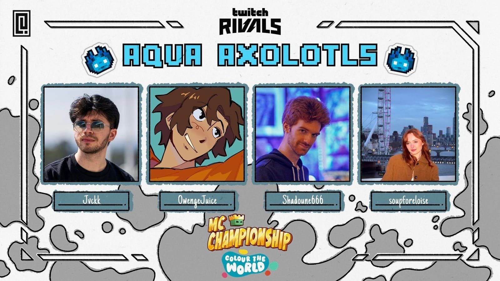 Minecraft Championship x Twitch Rivals 2025 Colour the World: List of ...