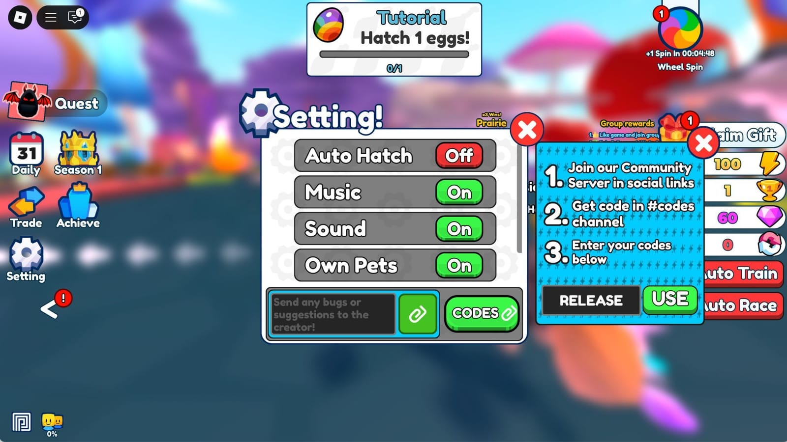 Broom Training codes (May 2025)