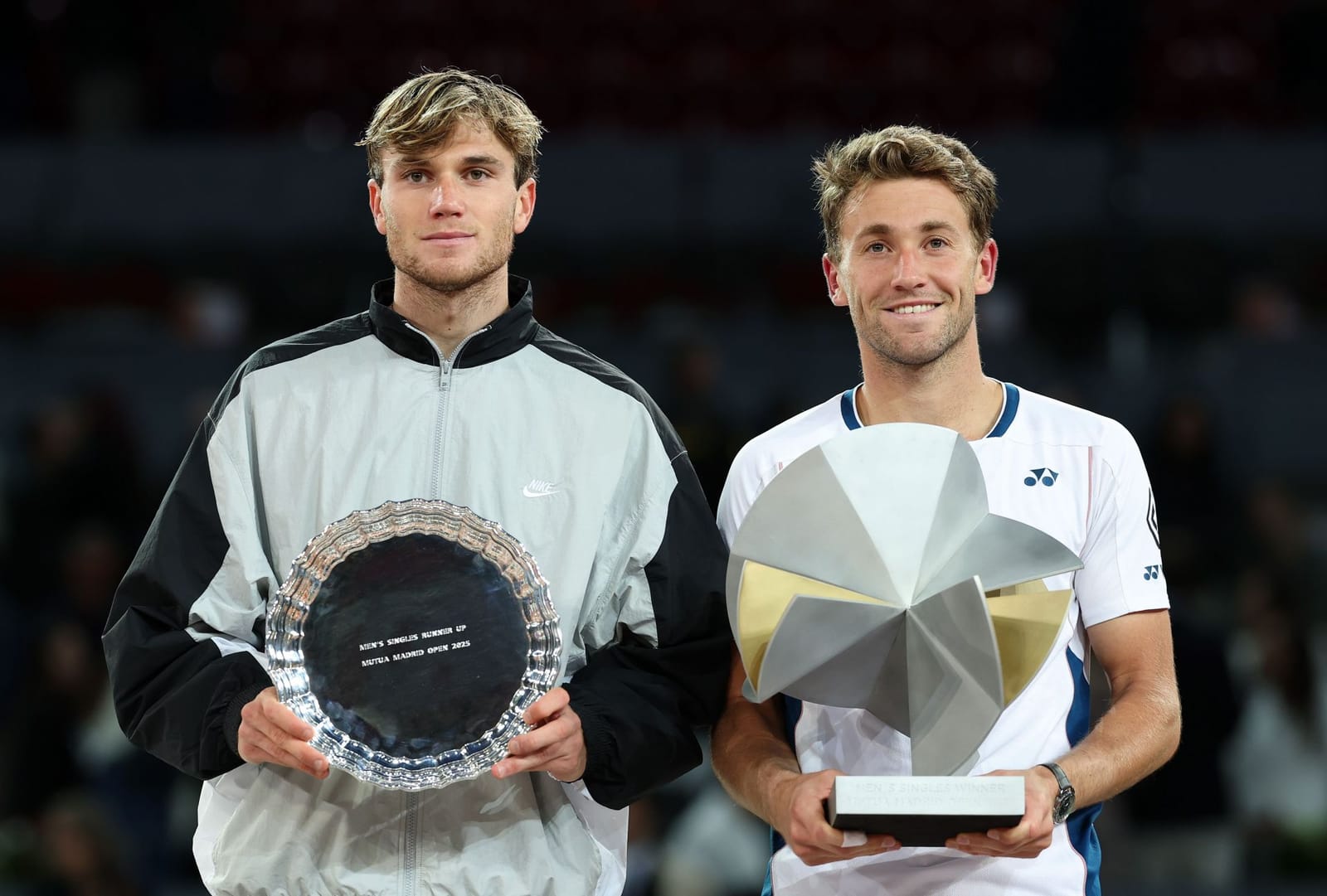 Casper Ruud gets emotional thanking fiancée Maria, family & friends ...