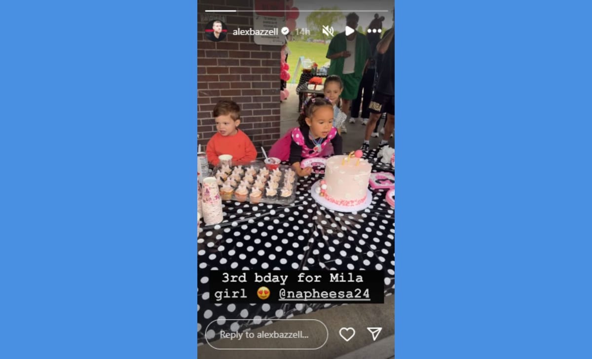 Napheesa Collier's daughter Mila looks all aglow as she cutely blows ...