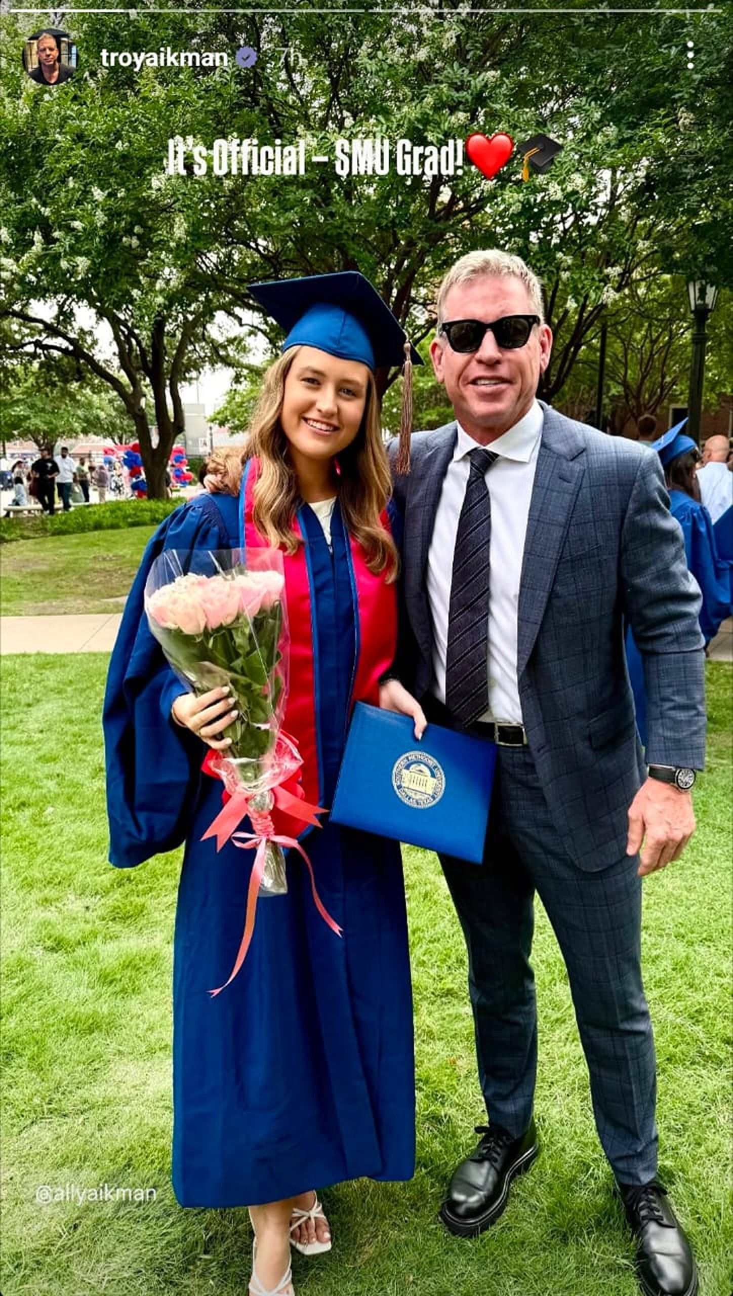 Cowboys icon Troy Aikman sends 4-word message as daughter Alexa Marie hits major milestone