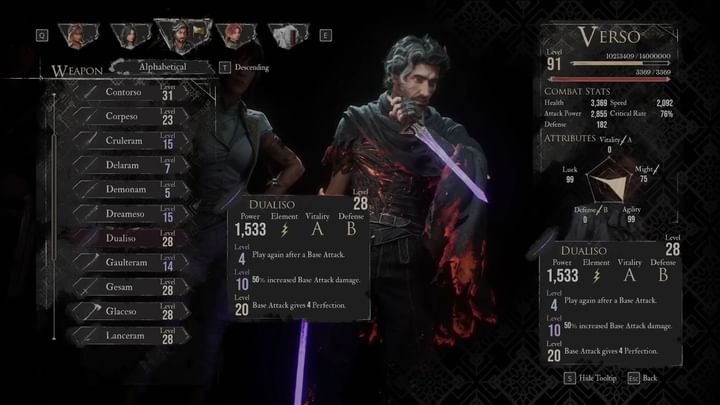 5 best weapons for Verso in Clair Obscur Expedition 33