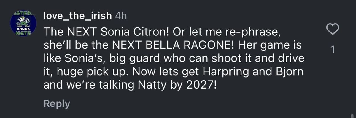 “Can’t love this enough”: College hoops fans react as 4-star Isabella ...
