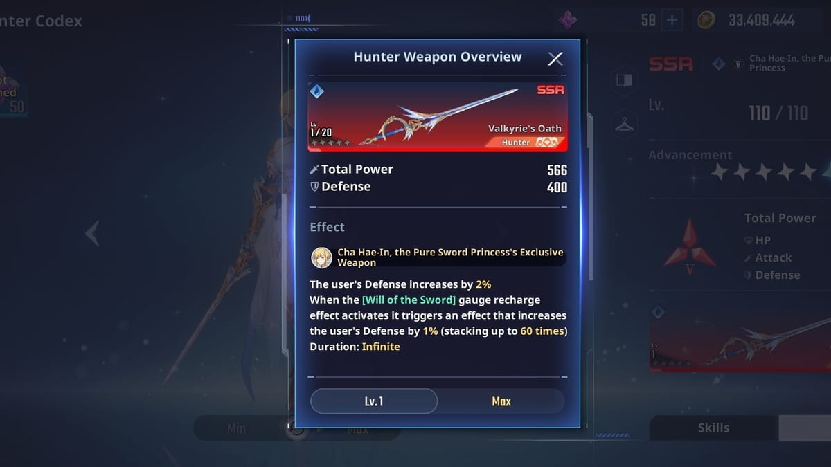 Solo Leveling Arise Pure Sword Princess Cha Hae-In build: Best ...