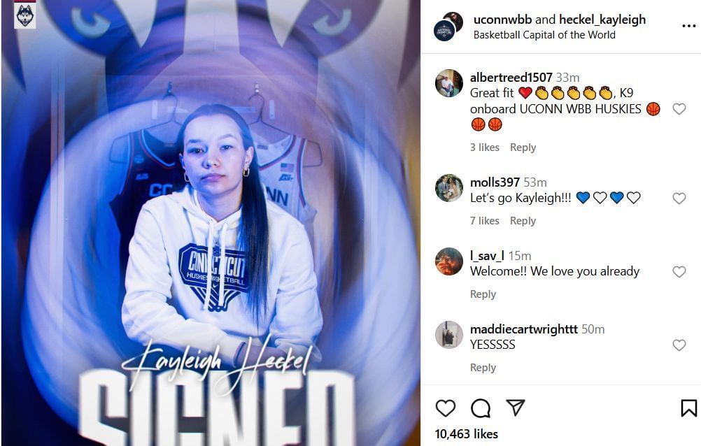 “Coming for the natty once again”: UConn fans excited as Kayleigh ...