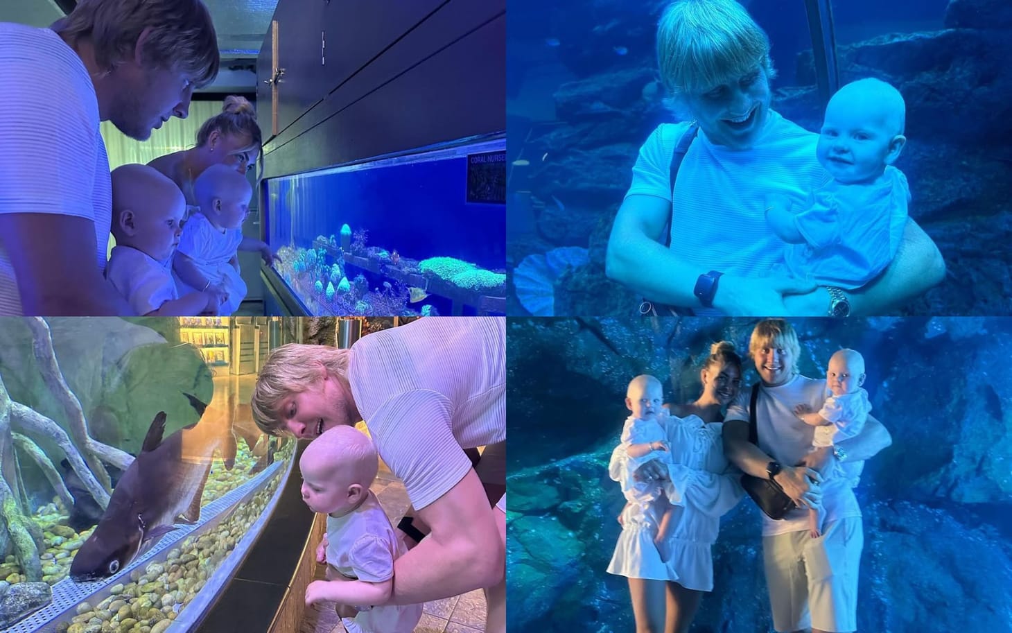 Photos: Paddy Pimblett enjoys wholesome family day at Dubai Aquarium ...