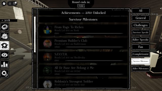 Forsaken Survivor Milestone Achievements guide