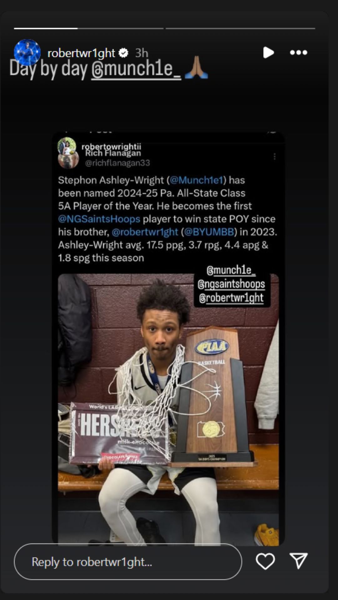 BYU commit Rob Wright drops 3-word reaction to Stephon Ashley-Wright’s special honor