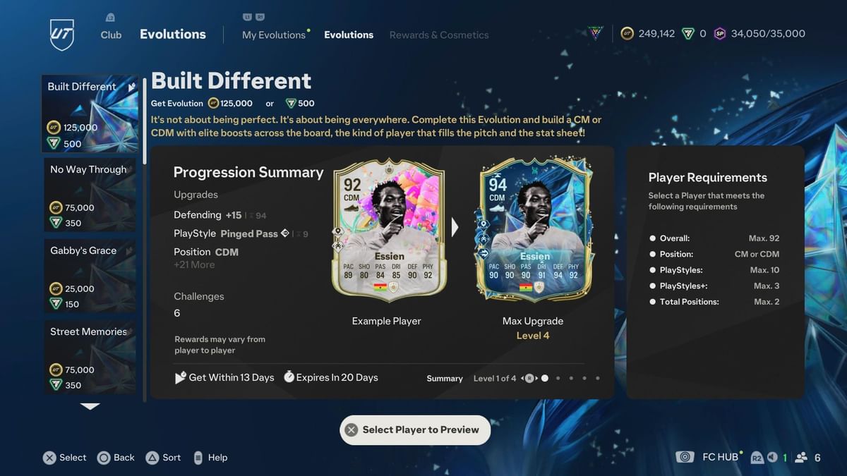 EA FC 25 Built Different Evolution guide: Best players to use, all upgrades, requirements, and more