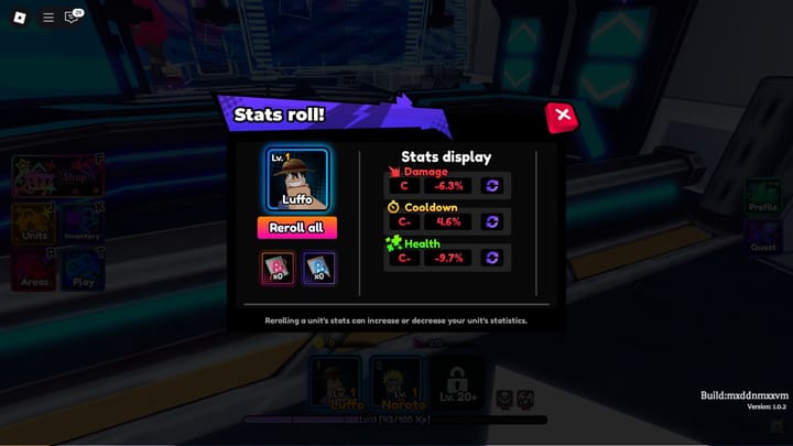 Anime Saga stats guide: How to get Spells and how to reroll