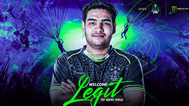 Team Soul signs BGMI star LEGIT ahead of BMPS 2025