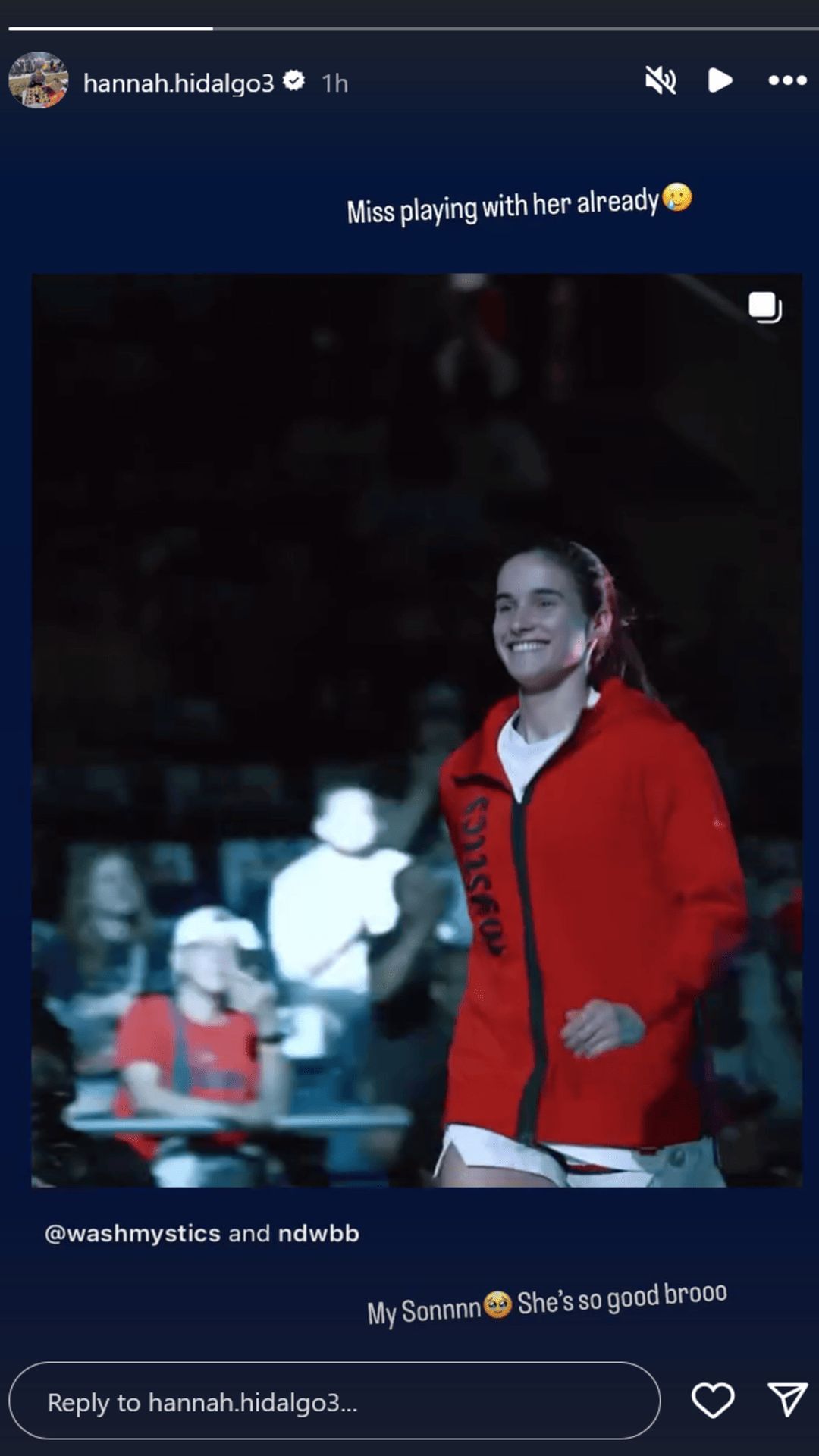 “She’s so good”: Notre Dame star Hannah Hidalgo misses former teammate ...