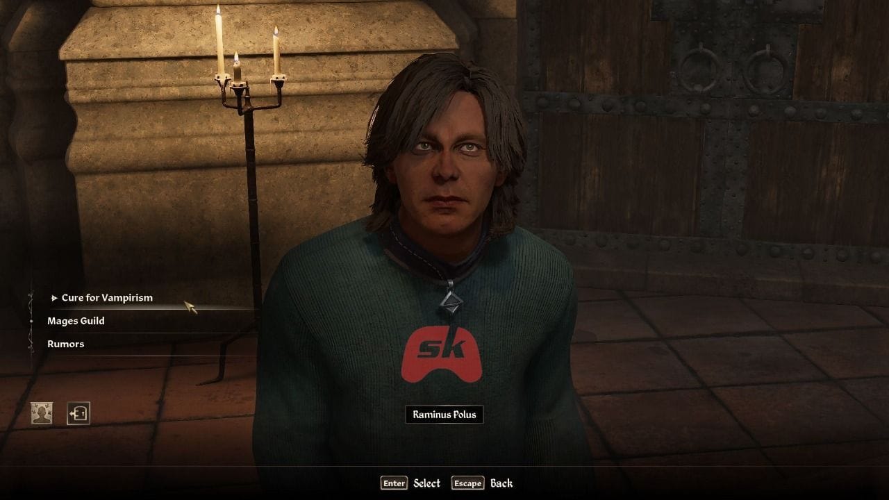 How to cure Vampirism in Oblivion Remastered