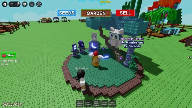 What does Moon Cat do in Grow a Garden?