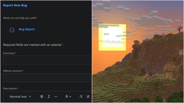 How to report Minecraft bugs and glitches