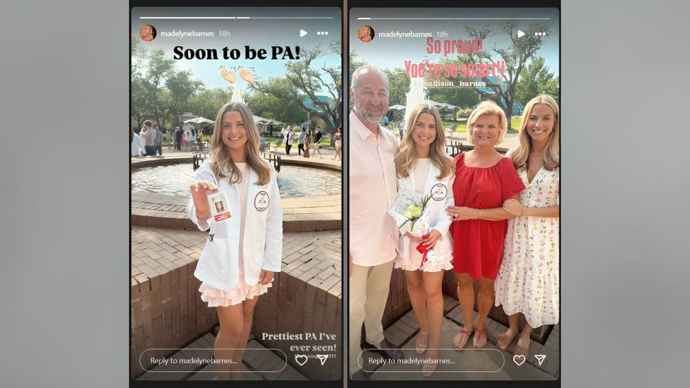 Quinn Ewers' GF, Madelyn Barnes, beams in pride as sister, Allison ...