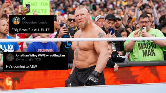 "Big Brock is ALL ELITE," "He’s coming to AEW" - Fans erupt after major ...