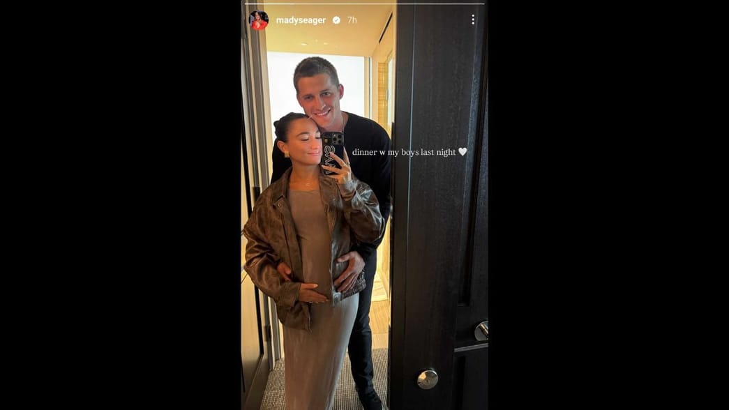 Corey Seager's wife Madisyn enjoys romantic dinner date with Rangers ...