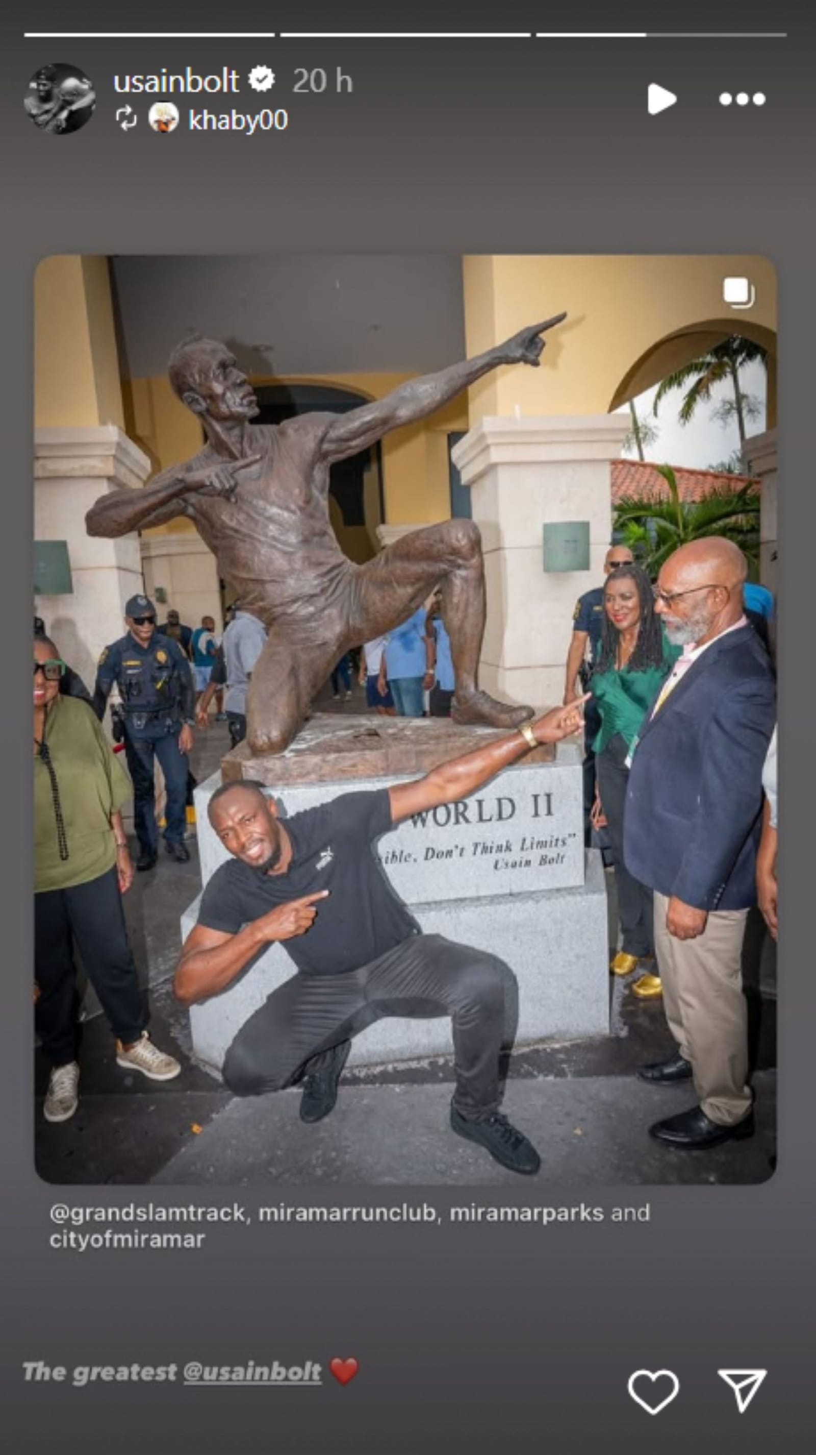 Khaby Lame sends 2-word message as Usain Bolt strikes signature pose in ...