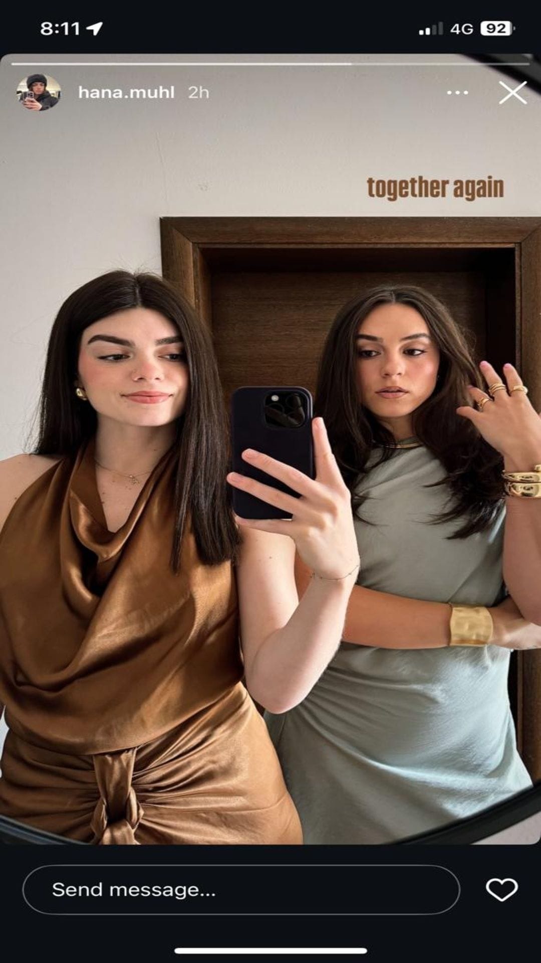 PHOTO: Manhattan hooper Hana Muhl & WNBA star Nika Muhl “together again ...