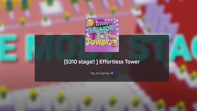 Effortless Tower: A beginner's guide