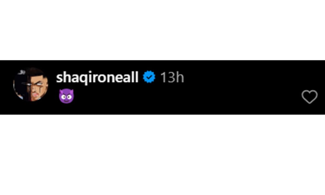 Shaq’s son Shaqir O’Neal reacts as Kenny Smith’s son Malloy Smith ...