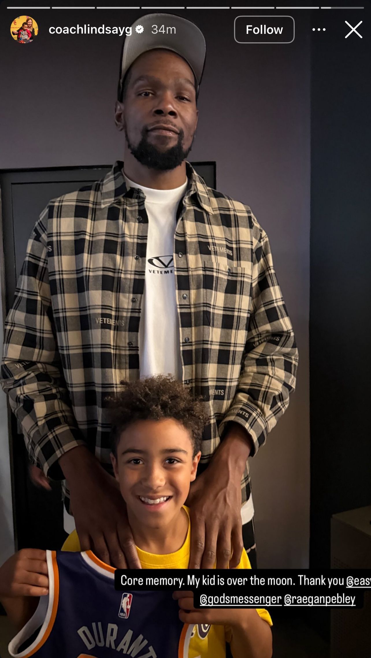 Lindsay Gottlieb's son beams with pride as he forms "core memory" with ...