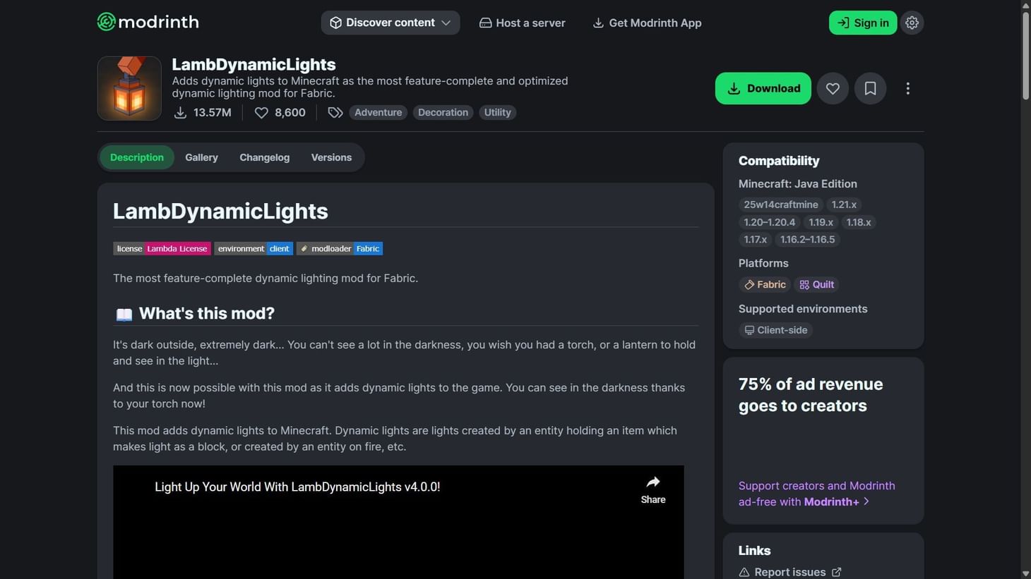 How to get Dynamic Lighting in Minecraft