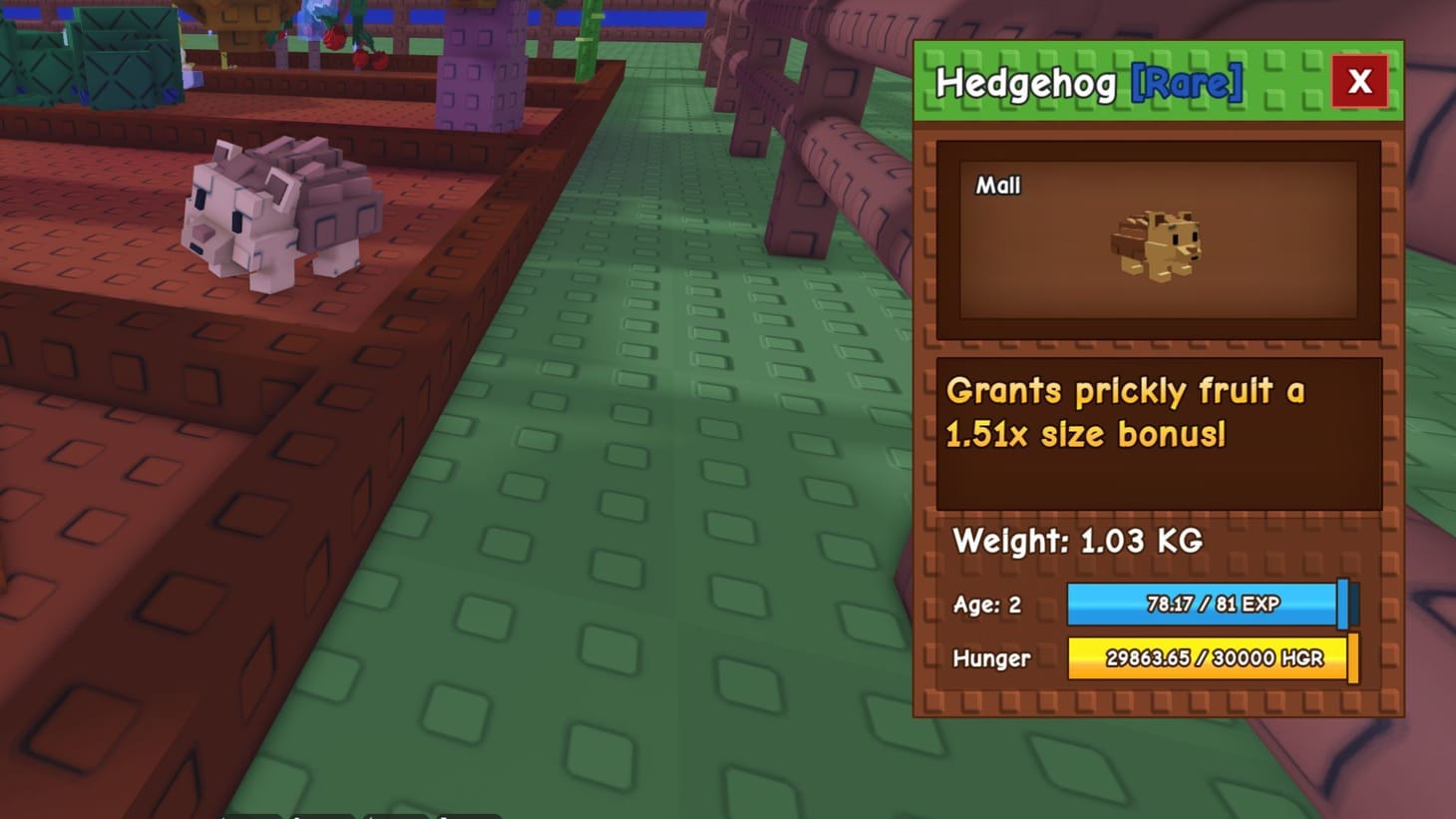 Grow a Garden Hedgehog guide: How to get and traits